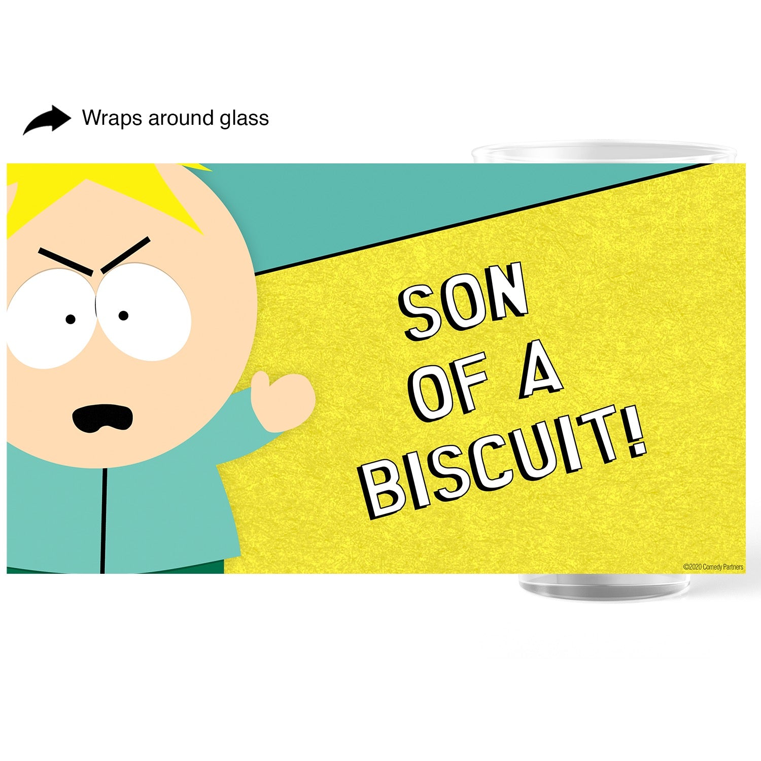 South Park Butters Son of a Biscuit Pint Glass – South Park Shop - UK