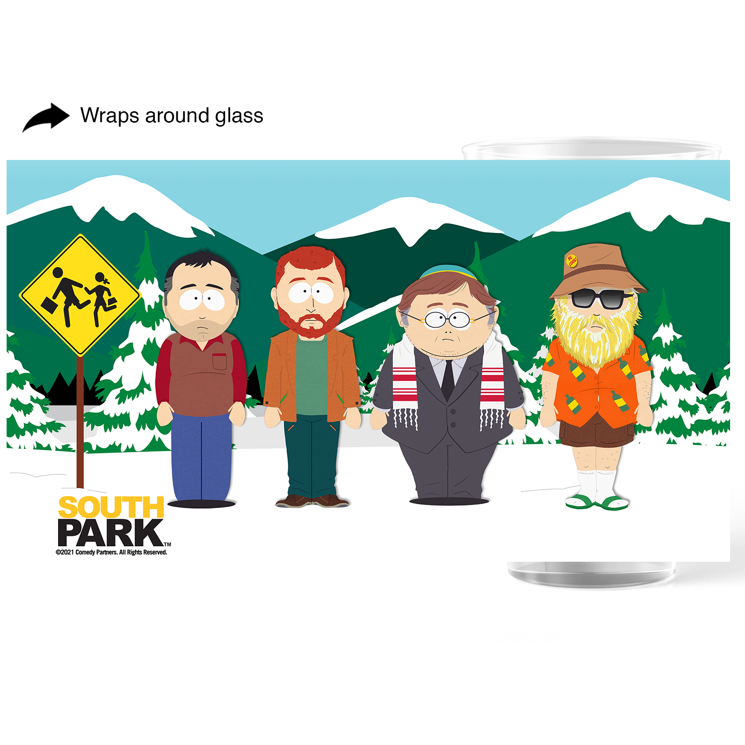 South Park Future Bus Stop Pint Glass – South Park Shop - UK